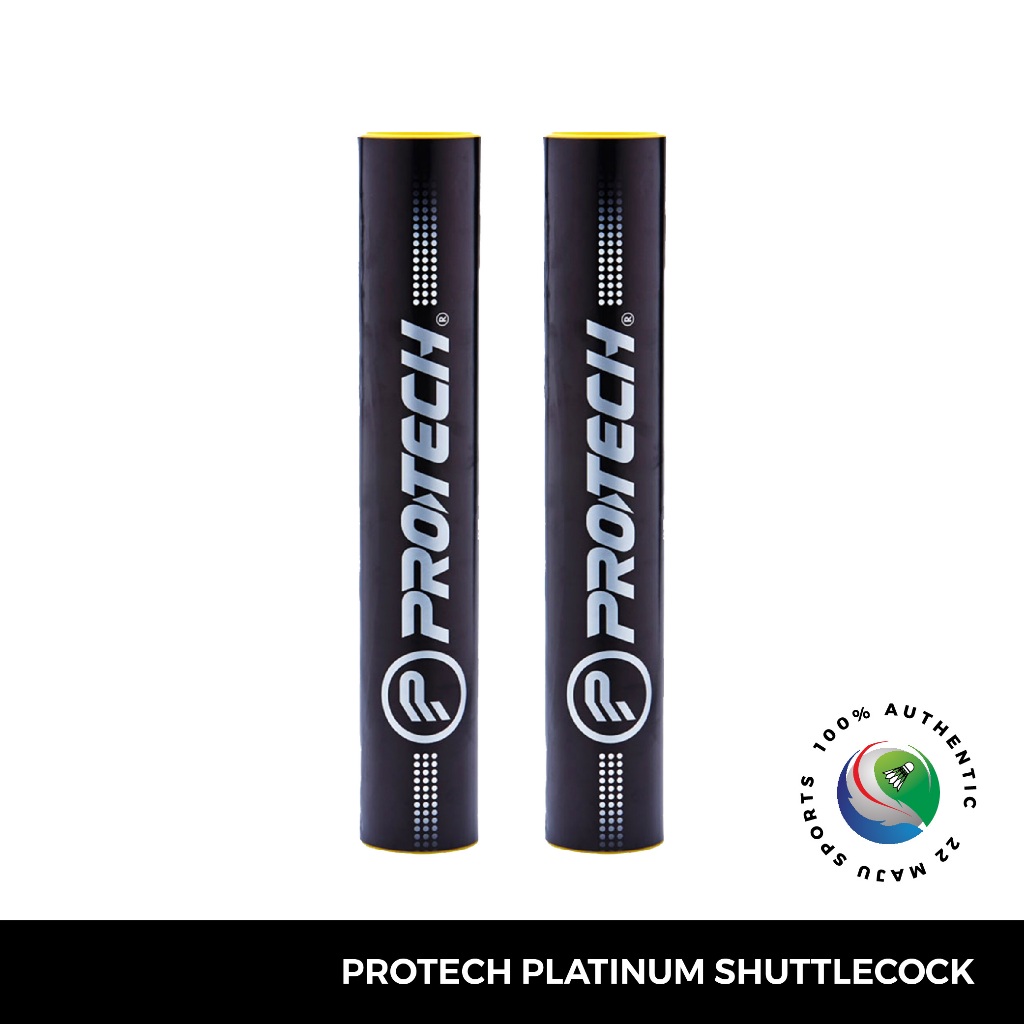 PROTECH PLATINUM BADMINTON SHUTTLECOCK ( GOOSE FEATHER - 77 SPEED - 1 ...
