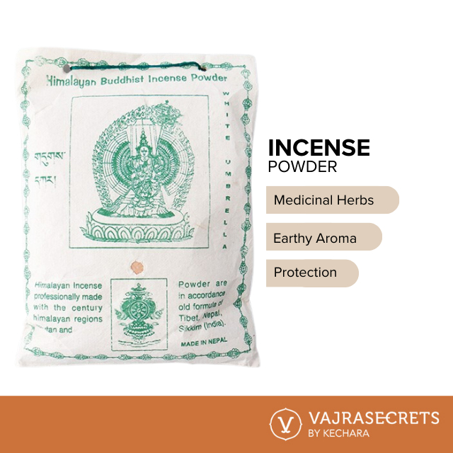 Dukkar White Umbrella Himalayan Buddhist Incense Powder (Healing ...