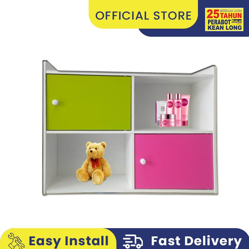KLSB Rak BukuTerbuka - 4 COMPARTMENT UTILITY SHELF (COLOUR BOX) /BOOK ...