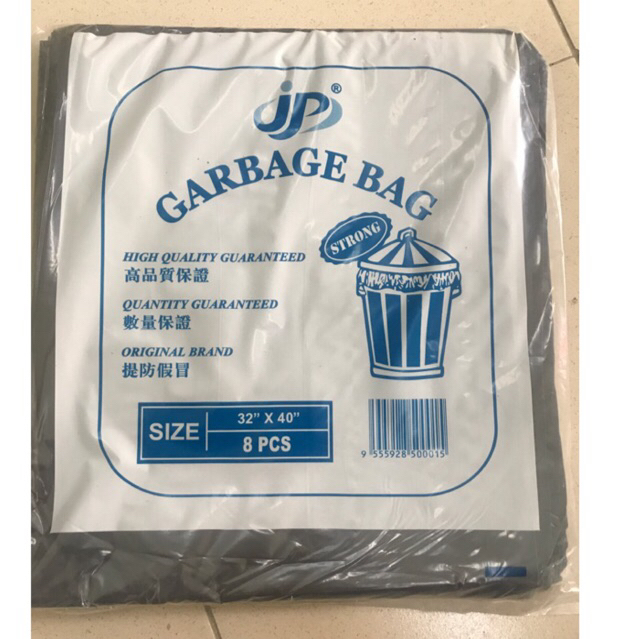 👉READY STOCK👈 8pcs Large & Thick Black Garbage Bag | Rubbish Bag ...