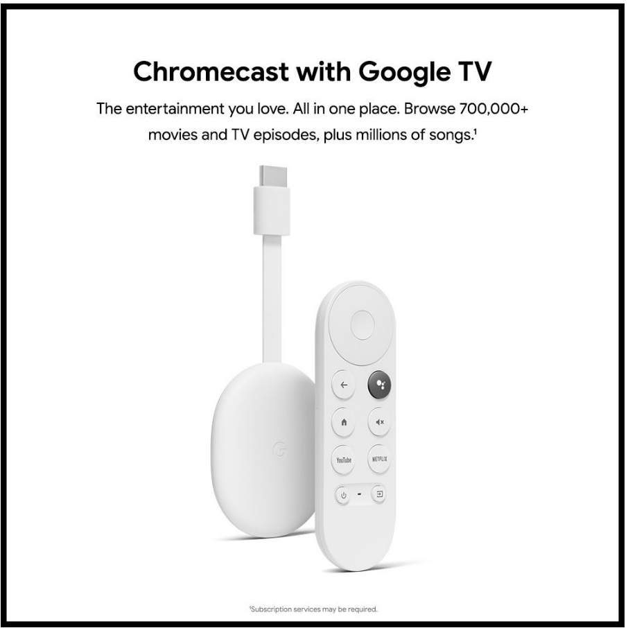 [Original-USED] Google Chromecast with Google TV | 4K | Netflix ...