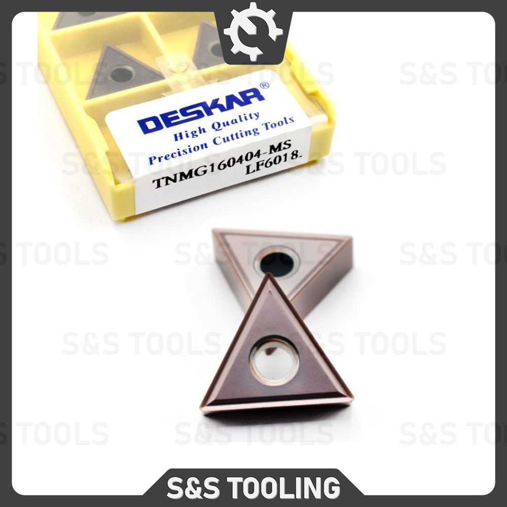 10pcs TNMG160404-MS LF6018 / TNMG160408-MS LF6018 DESKAR CARBIDE INSERT ...