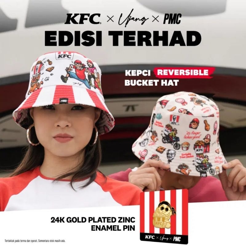 KFC Ujang bucket hat !!original | Shopee Malaysia
