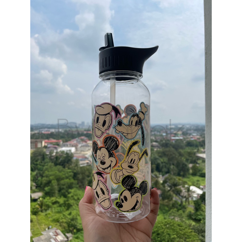 Typo X Mickey X Cotton On 1L drink up bottle tumbler Disney mickey ...