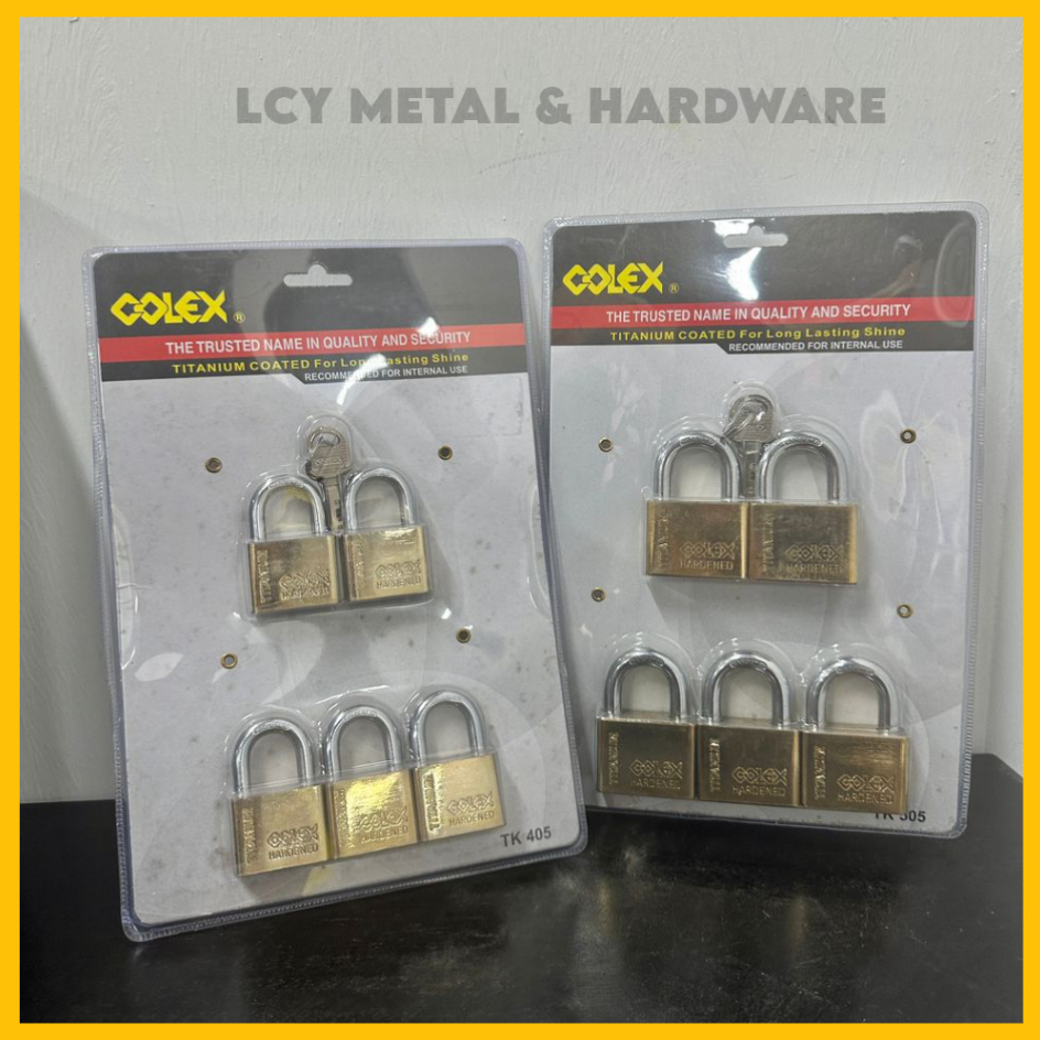 [COLEX] TITANIUM COATED STEEL PADLOCK TK405 (40MM) & TK505 (50MM ...