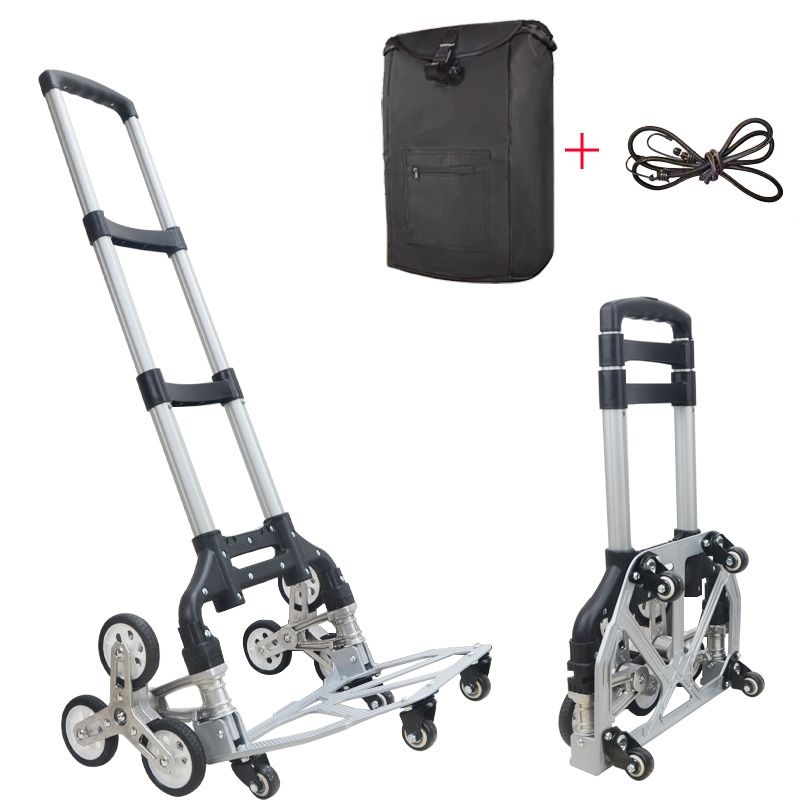 75KG All Terrain Hand Truck with Bungee Cord Heavy Foldable Trolley for ...