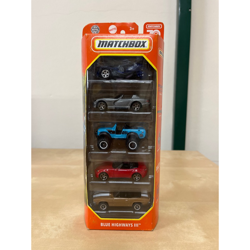 Matchbox Blue Highways III 5 Pack Polaris Dodge Viper Scout Mazda MX-5 ...