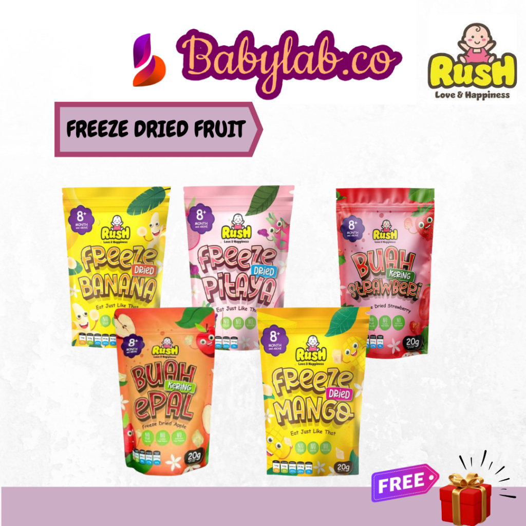 RUSH BABY | BABY FOOD MAKANAN BAYI FREEZE DRIED FRUIT MELT SNACK BABY ...