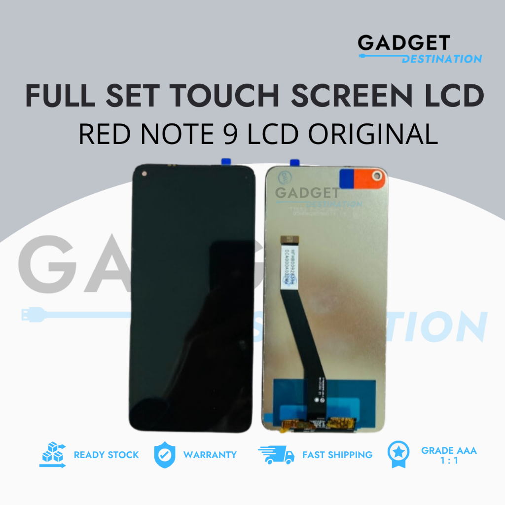 Red Note 9 Lcd Original Full Set Lcd Touch Screen Replacement Part ...