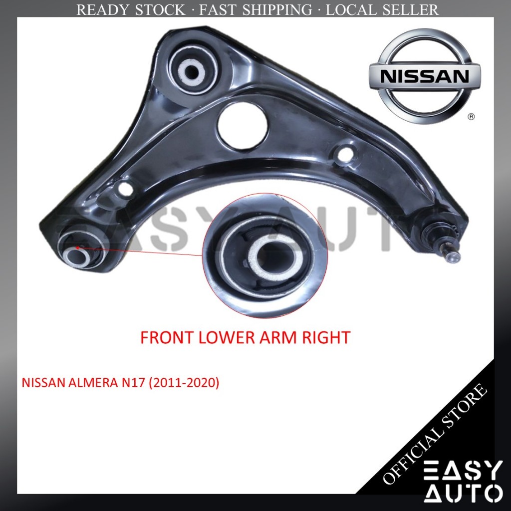 NISSAN ALMERA N17 (2013 - 2020) - 54500-1HA0C FRONT LOWER ARM RIGHT ...