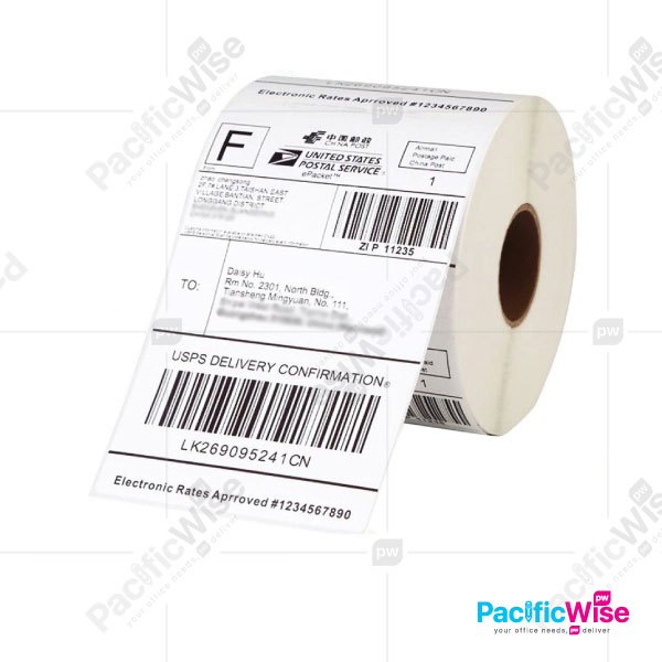 Thermal Sticker A6/Pelekat Terma/Paper Label/Top Coat Thermal ...