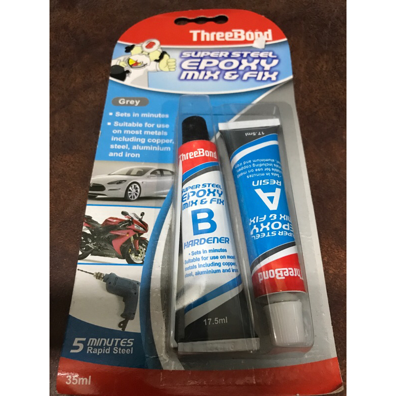 THREEBOND SUPER STEEL EPOXY MIX AND FIX 35GRAM | Shopee Malaysia