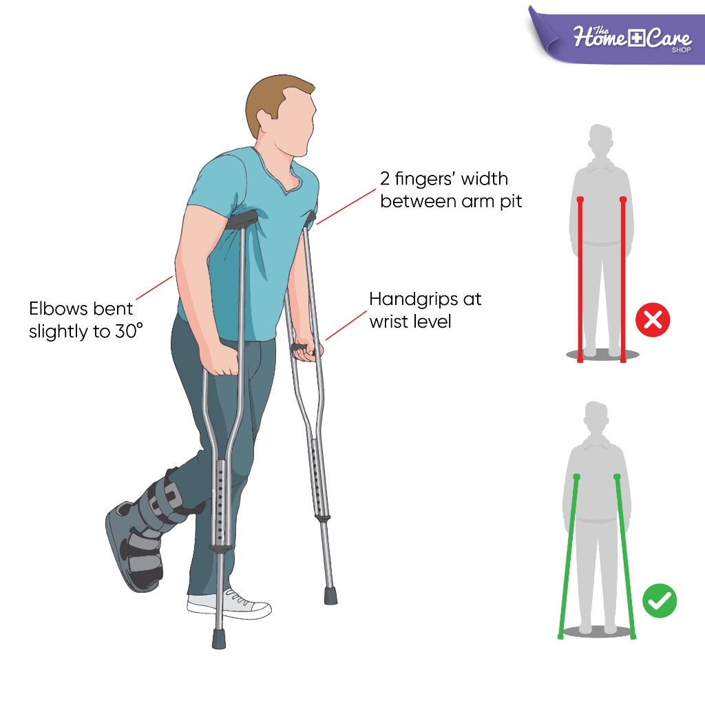 MOBEES Shoulder Crutches Aluminium 1011 (1 Pair) | Shopee Malaysia