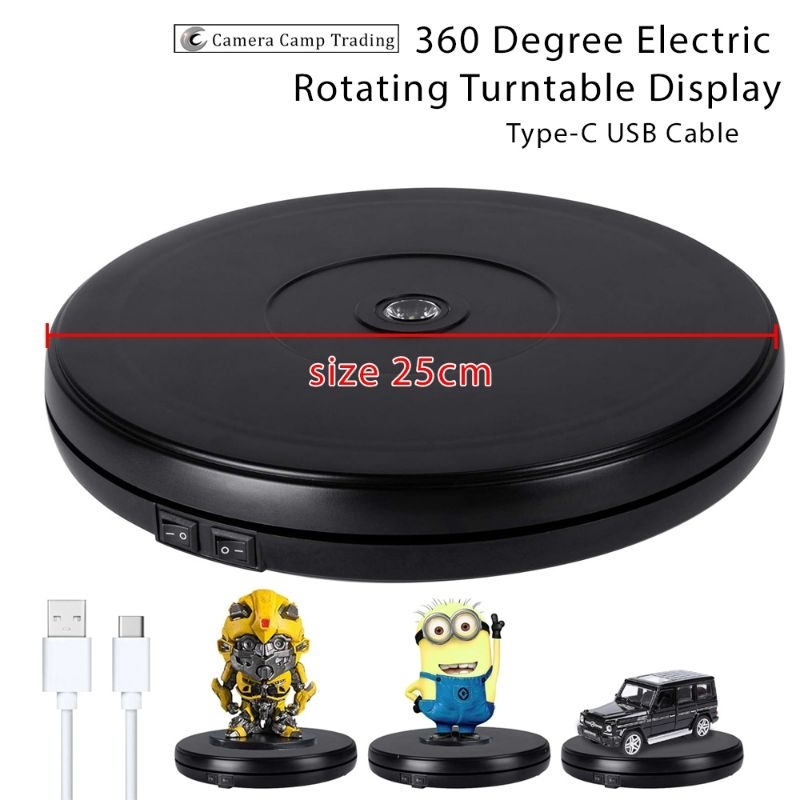 360 Degree Electric Rotating Turntable Display Stand for Photography ...