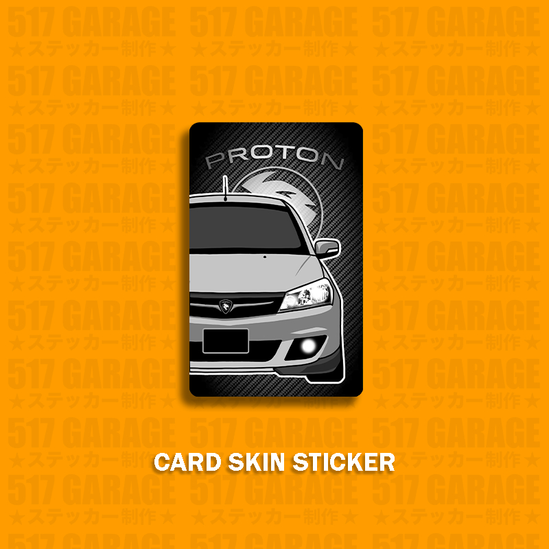 PROTON SAGA FLX STICKER FOR NFC TNG ATM ACCESS CARD PARKING WORKER PASS ...