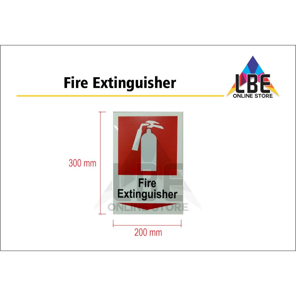 [CLEARANCE STOCK] Fire Extinguisher Sign (Defected Stock) | Shopee Malaysia