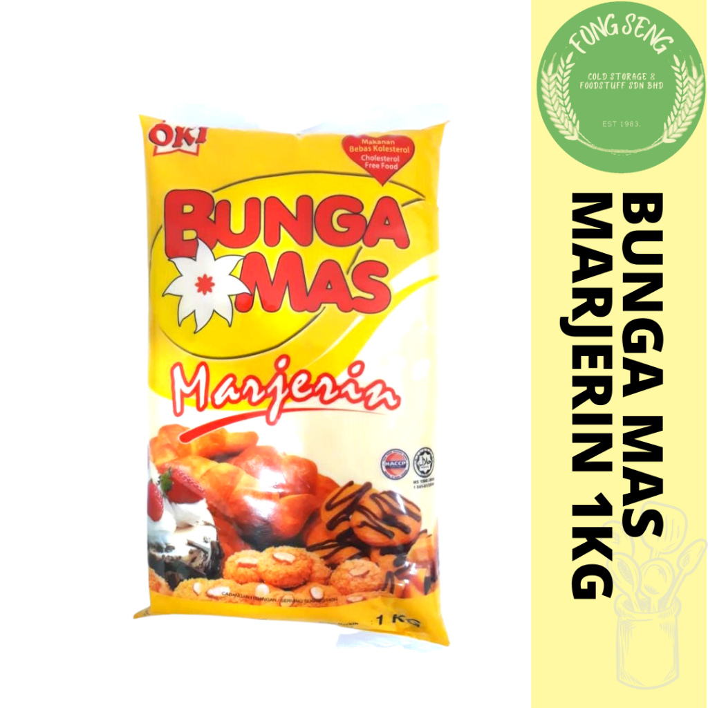 Bunga Mas Marjerin 1kg (Margarine/Mentega) | Shopee Malaysia