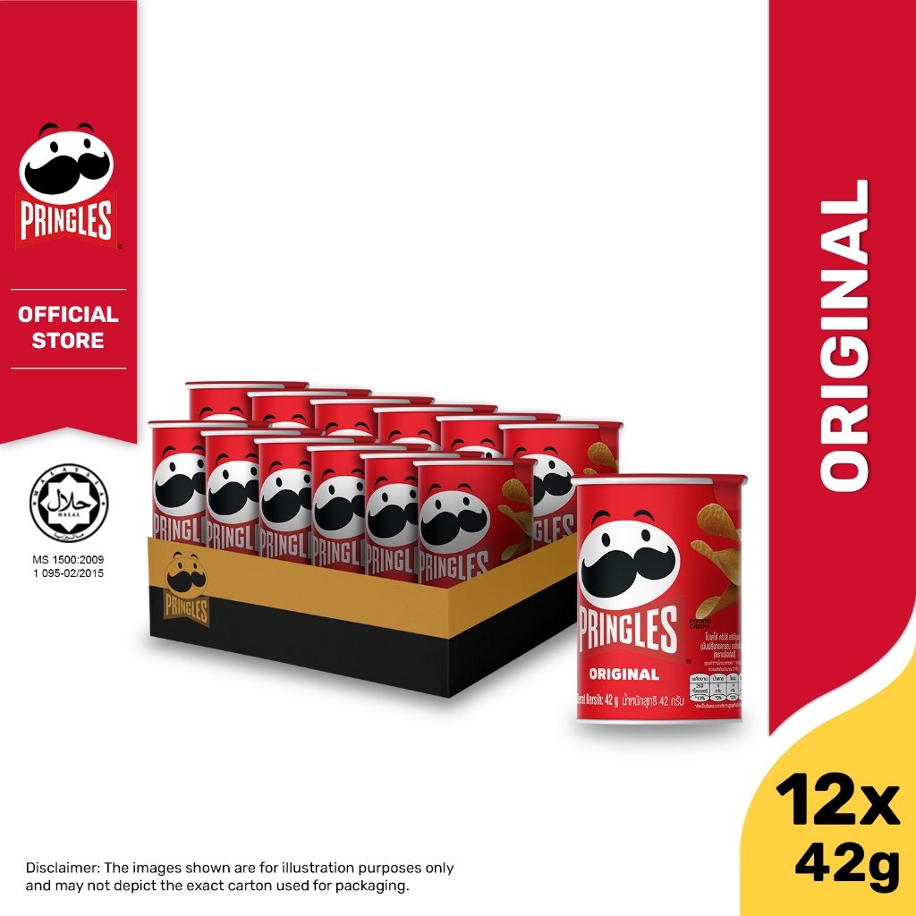Pringles Potato Chips Carton - (Original / Sour Cream & Onion 12 x 42g) | Shopee Malaysia