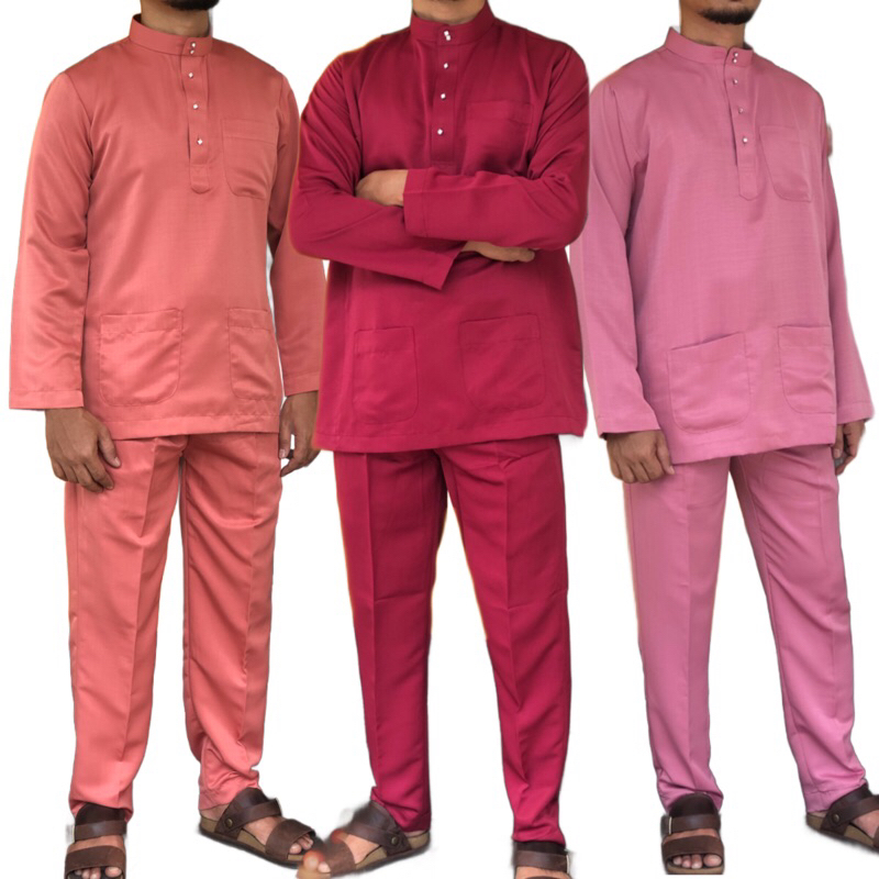 BAJU MELAYU PESAK DEWASA | Shopee Malaysia