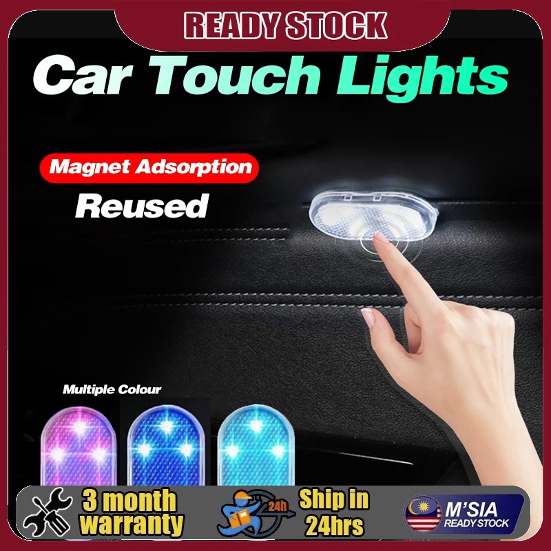 【Fast shiping】Car Led Touch Light Wireless Mini Car Lamp USB ...