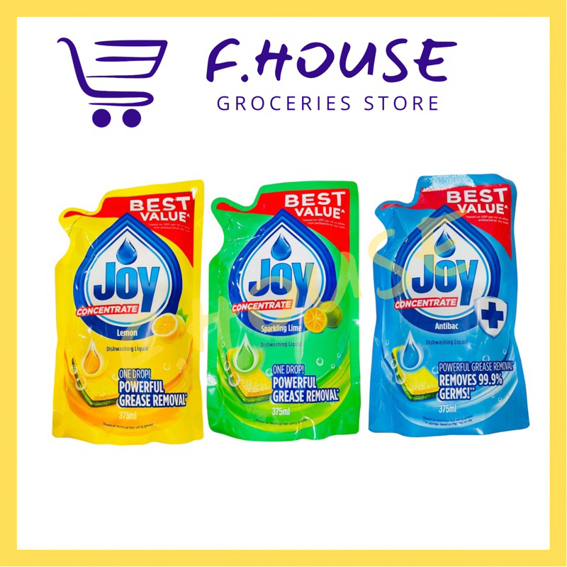 Joy Concentrated Dishwash Liquid Refill (375ml) | Shopee Malaysia