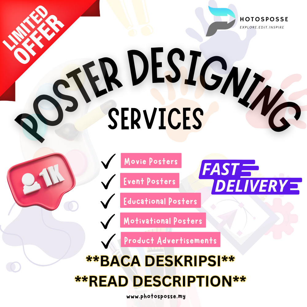 [BACA DESKRIPSI] POSTER EDITING SERVICE ( SERVIS EDIT POSTER ) | CANVA ...