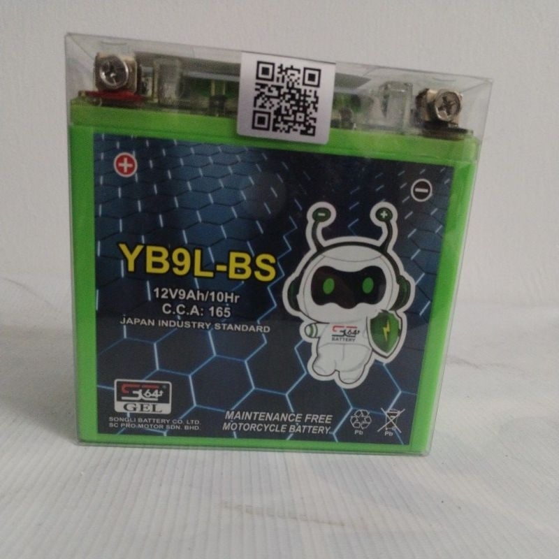 SC64 MOTORCYCLE BATTERY (YB9L-BS/12N9) (GEL) | Shopee Malaysia