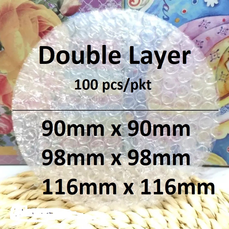 100 pcs BUBBLE DOUBLE LAYER ROUND SHEET | Shopee Malaysia