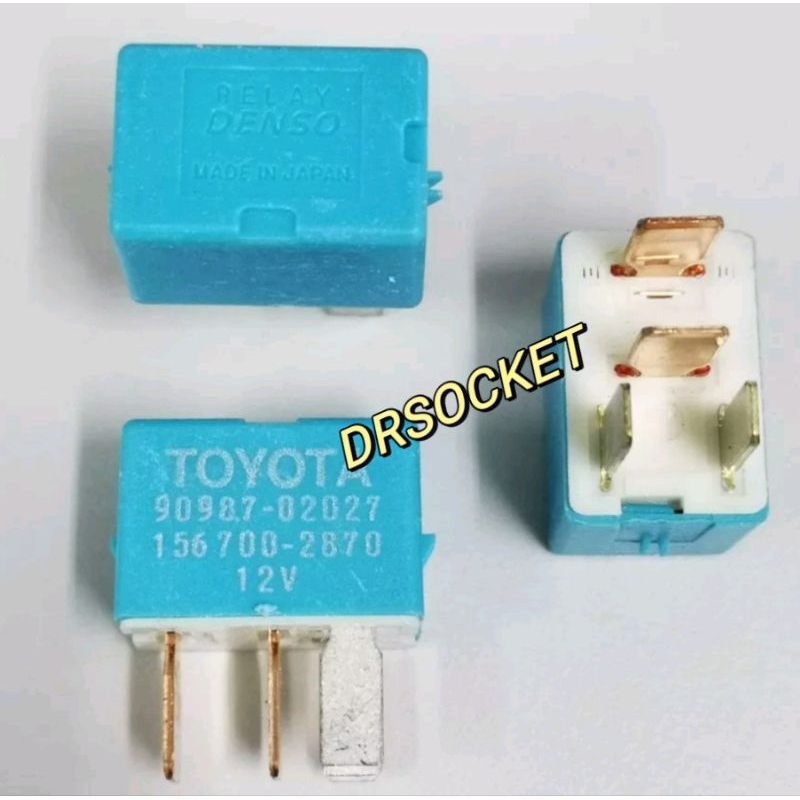 DENSO RELAY 4PIN HEAD LAMP RELAY/POWER RELAY PROTON WIRA PERODUA TOYOTA ...