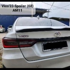 TOYOTA VIOS 2023 SPOILER 68 AM11 WITH PAINT BLACK COLOUR | Shopee Malaysia