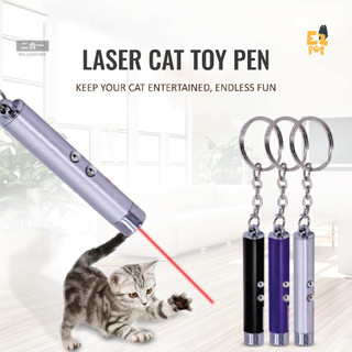 EZPET🐱 2in1 Mini Laser Pen Cat Toy Laser Pointer Pen LED Light Mainan ...