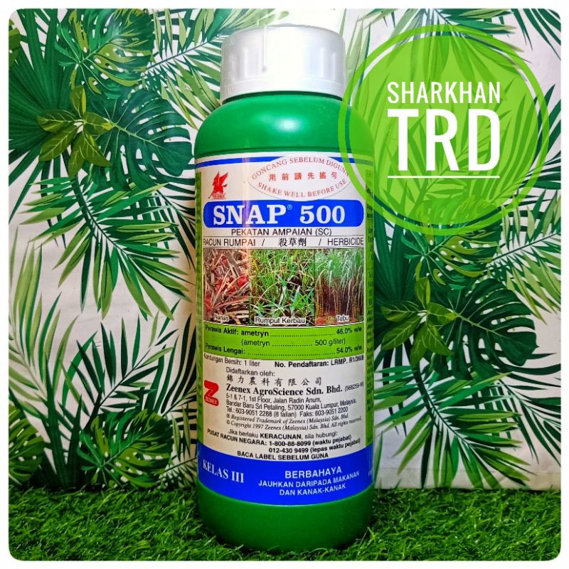 Botol 1 Liter SNAP 500 SC Zeenex Kawalan Rumpai Rumput Kerbau Sambau ...