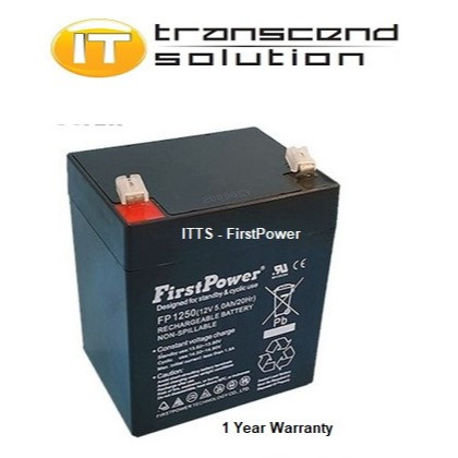 FirstPower 12V 5AH Rechargeable & Sealed Lead Acid Battery ( 1 Year ...