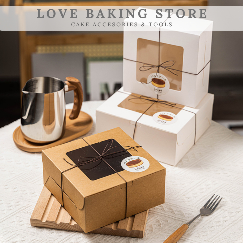 LBS • 6 inch Cake Box 7 inch Box Cheese Cake Box Basque Cake Box Kotak ...