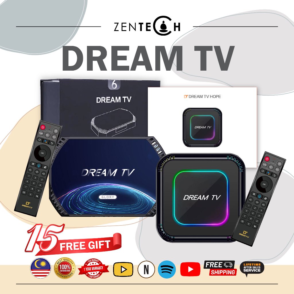 【Dream TV Glory 6/Hope/Tablet】🔥 Ready Stock 🔥 Android 13 8K Smart B0X ...