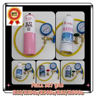 BASIC SET GAS R22/R410/R32/R134A/R600A GAS AIRCOND NEW TYPES MODEL TOP UP GAS COMPRESSOR MOTOR ...