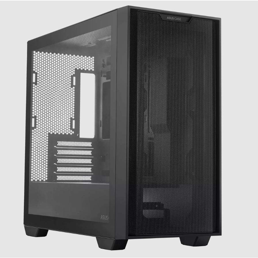# ASUS A21 mATX Mesh T.G PC Case # [BLACK/WHITE] | Shopee Malaysia