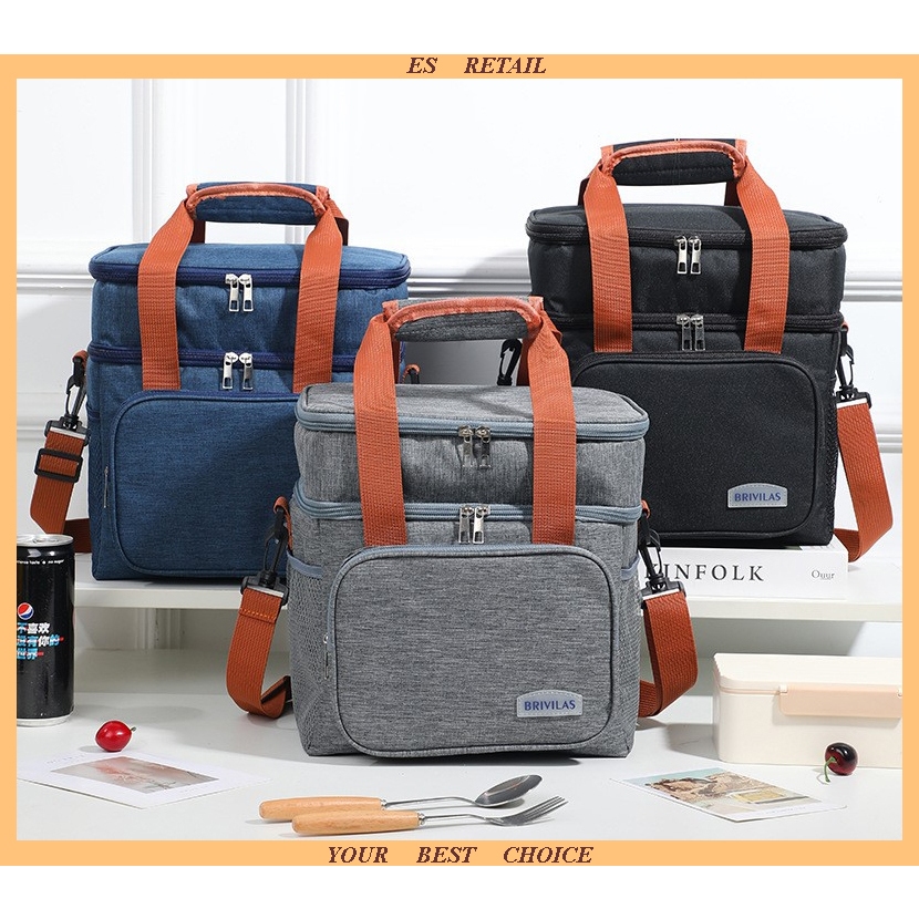 Insulation lunch box bag picnic bag Warmer bag Large cooler bag Beg ...