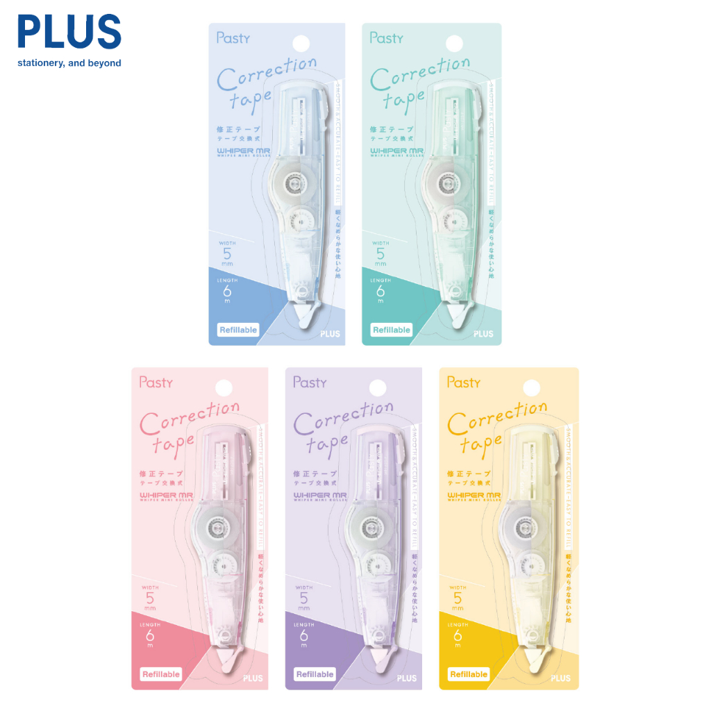 PLUS Pasty Series (2023) Whiper MR Correction Tape 5mm x 6m [WH-625P ...