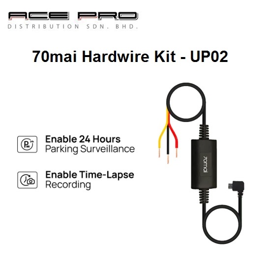 70mai Hardware Kit - UP02 Hard Wire Fuse Kit for Various 70mai Dash Cam ...
