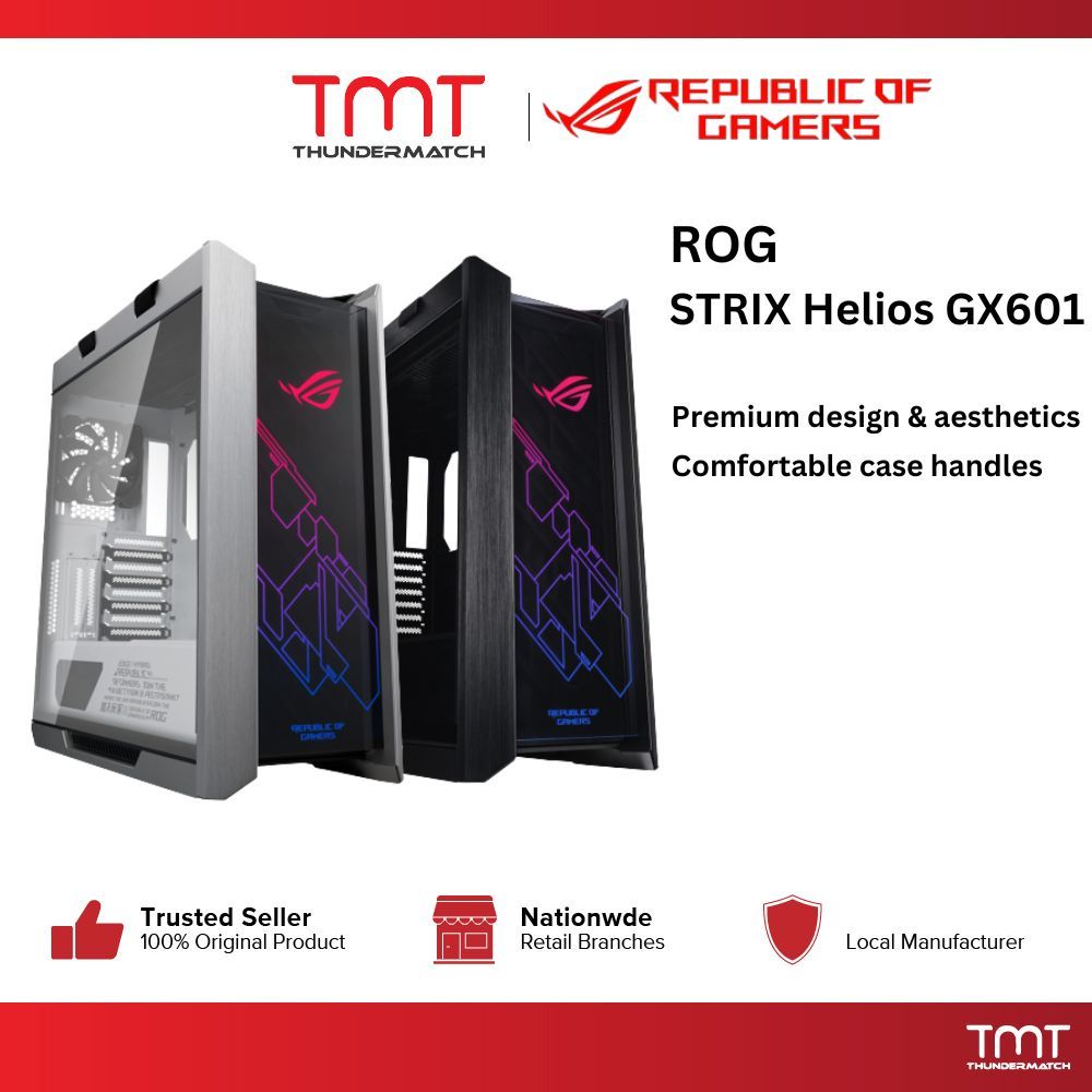 TMT Asus ROG STRIX Helios GX601 EATX Casing/ Case | Black / White | 4 ...