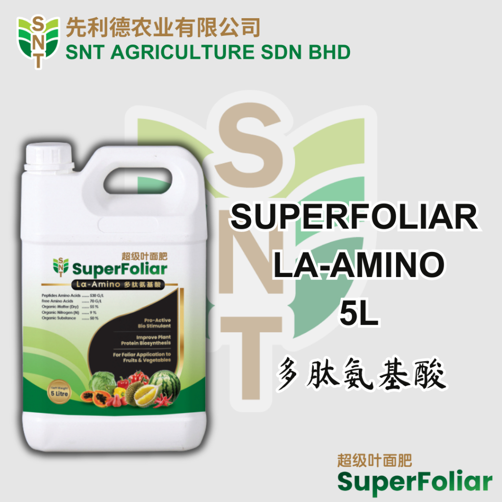 SNT SuperFoliar Lα-Amino 超级叶面肥 多肽氧基酸 5L (Baja 肥料 化肥 Fertilizer Agriculture Farming Plantation ...