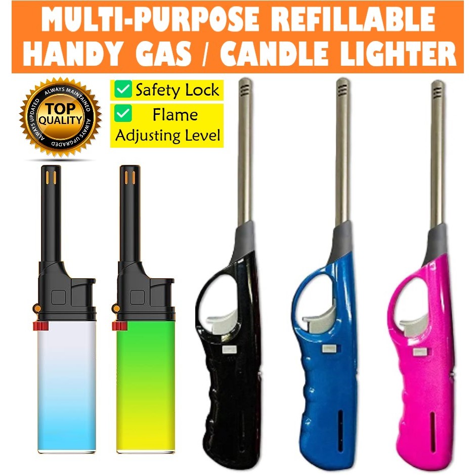 🔥READY STOCK🔥 Refillable Gas Match Lighter Candle/BBQ Lighter Utility ...