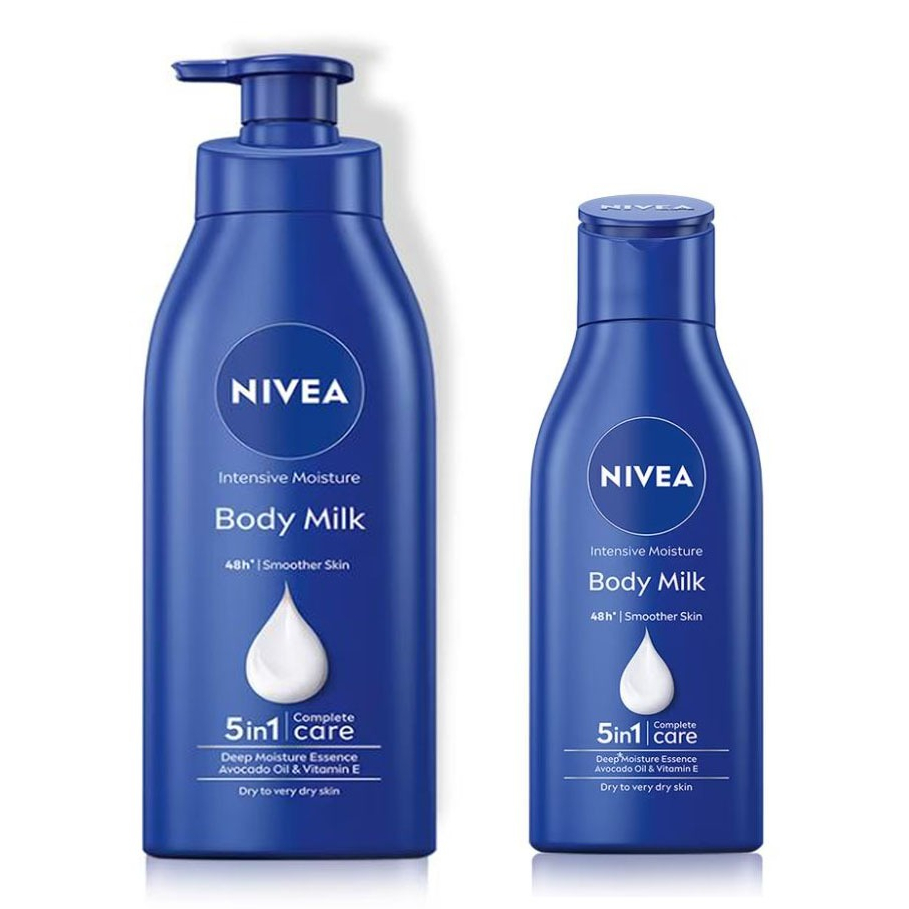 NIVEA Intensive Moisture Body Milk 125/380ml For Hydrates Dry to Very ...