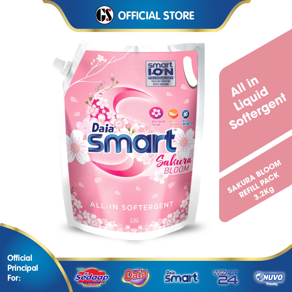DAIA Smart All-In Softergent Sakura Bloom Refill 3.2kg | Shopee Malaysia