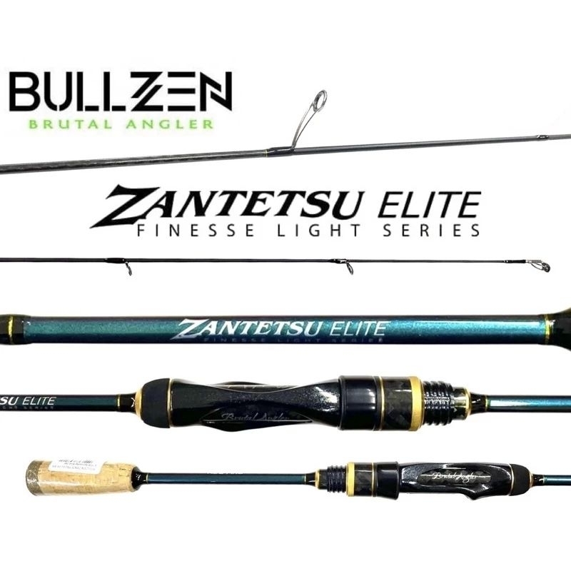 Bullzen Zantetsu Elite Baitcast & Spinning Rod (free gift 🎁 2pcs ...