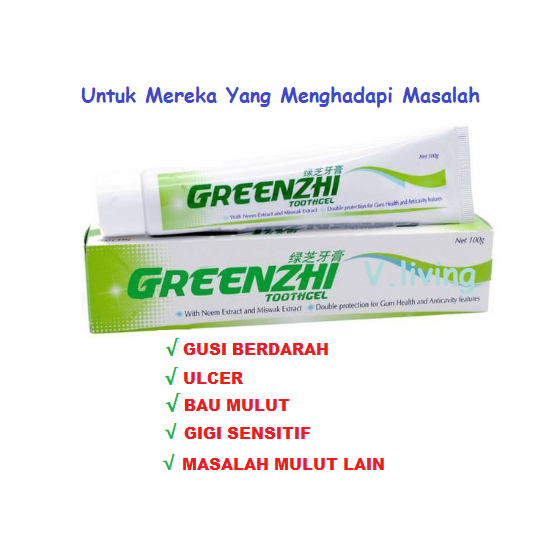 Greenzhi TOOTHGEL green zhi 绿芝牙膏 ready stock HOT ITEM | Shopee Malaysia