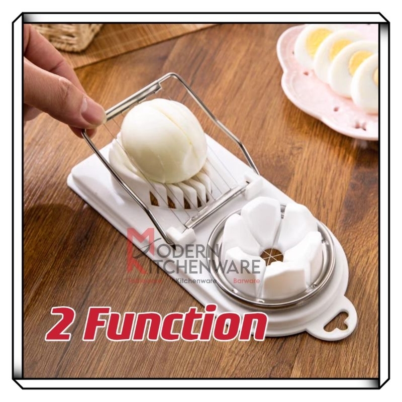 (MKitchenware)Made In Japan 2 Way Egg Cutter Egg Slicer日本不锈钢双用蛋切 ...