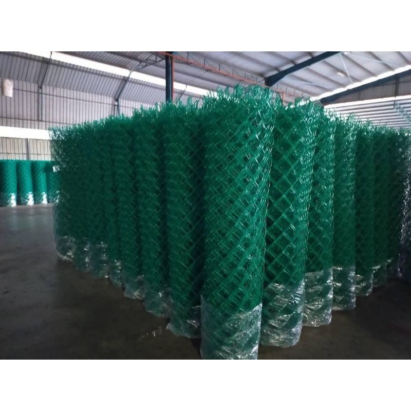 (2 roll ) PAGAR HIJAU 5KAKI X 15M Chain Link PVC Fence | Shopee Malaysia