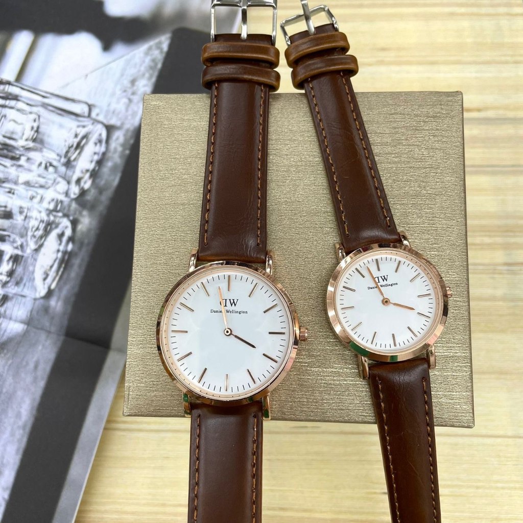 DW Leather Strap Daniel Wellington (*DW*) Couple Watch Set Good Quality ...